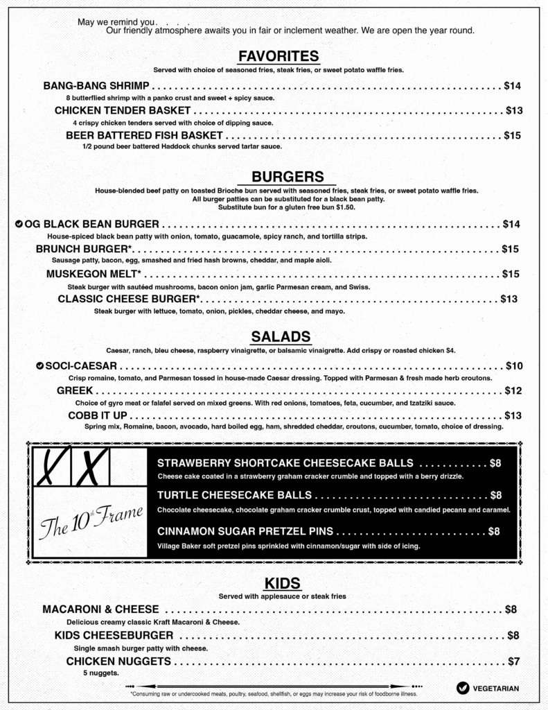 SOCIBOWL by Pigeon Hill - Food, Drinks & Fun in Muskegon, MI